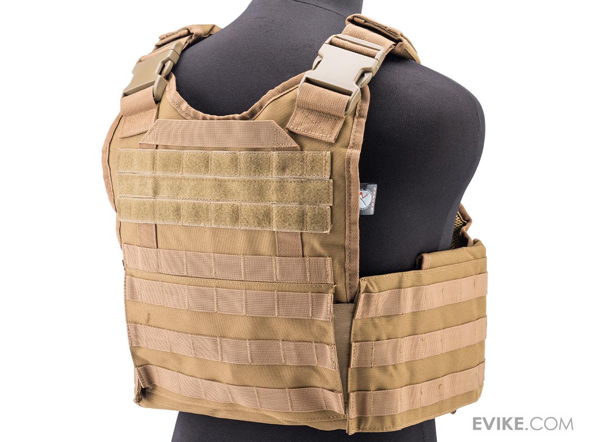 Rothco MOLLE Plate Carrier Vest (Color: Coyote Brown), Tactical Gear ...