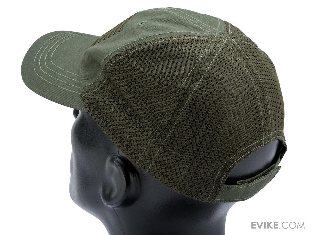 Rothco Mesh Back Tactical Cap w/ Embroidered Flag (Color: OD Green ...
