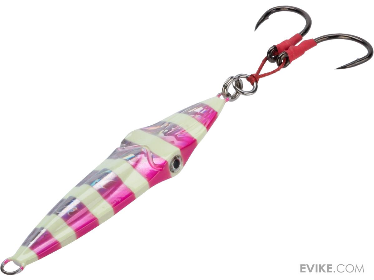 Savage Gear Deep Drop Erratic Squish Jig (Style: Pink Zebra/Lumo / 8/0 ...