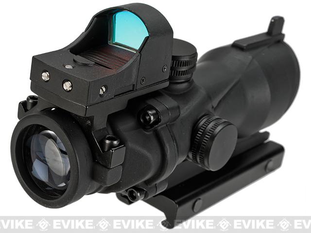 Matrix Bravo OP Style 4x32 Magnified Scope w/ Red Dot Reflex Sight For ...