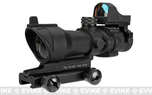 Matrix Bravo OP Style 4x32 Magnified Scope w/ Red Dot Reflex Sight For ...