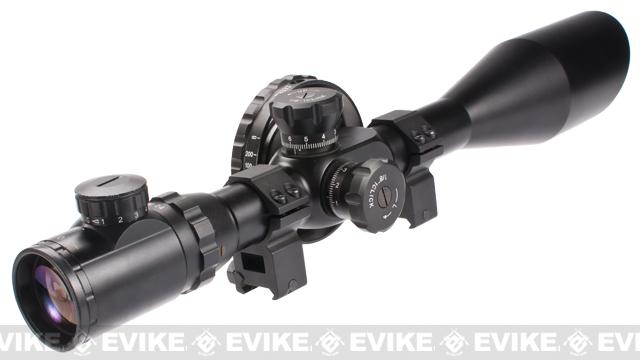 z AIM Sports 6-24x56 Dual Illuminated Rifle Scope with Removable Side ...