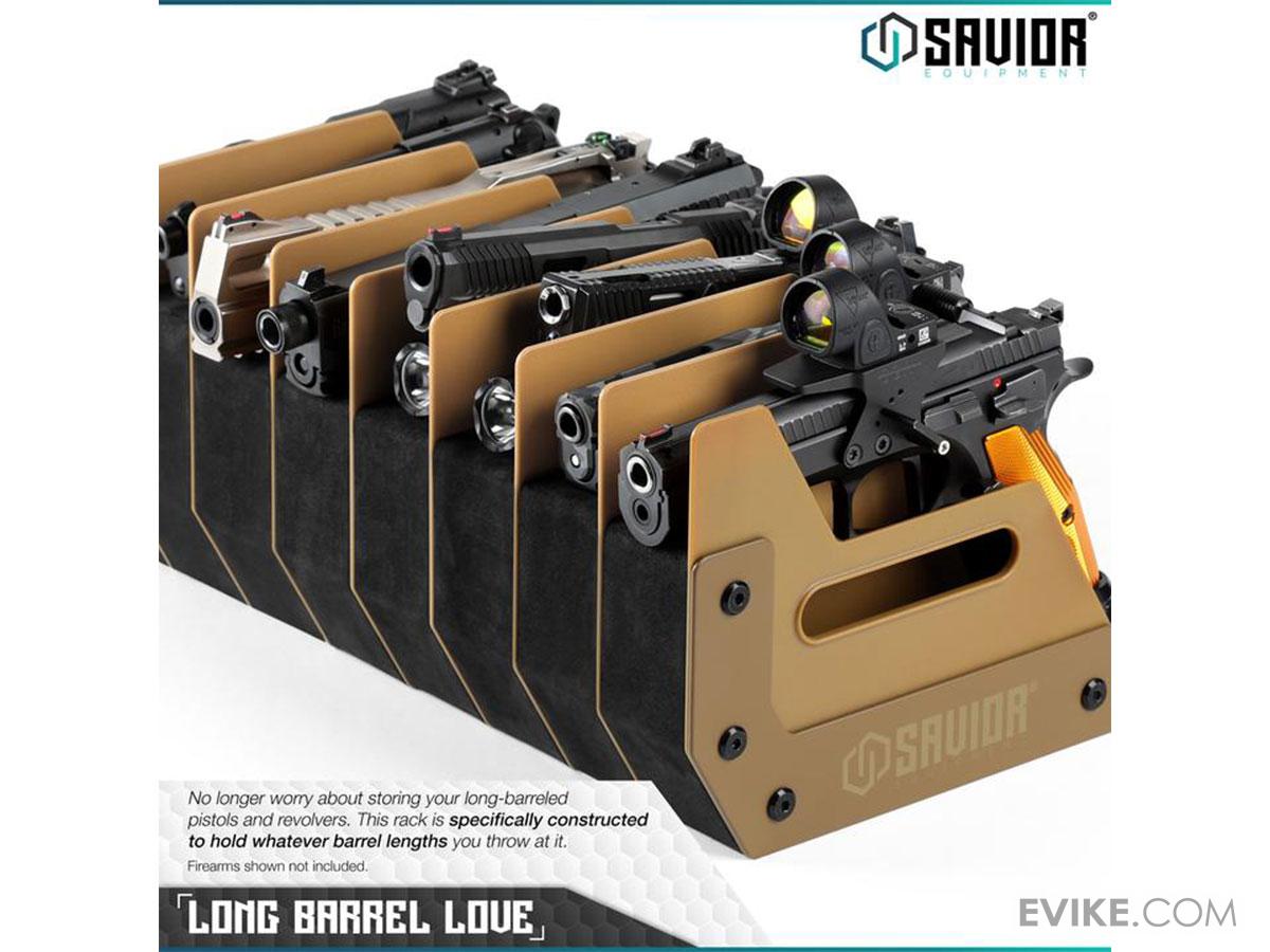 Savior Equipment Pistol Storage Gun Rack (Model: 8 Slot / RAL 8000 Tan ...