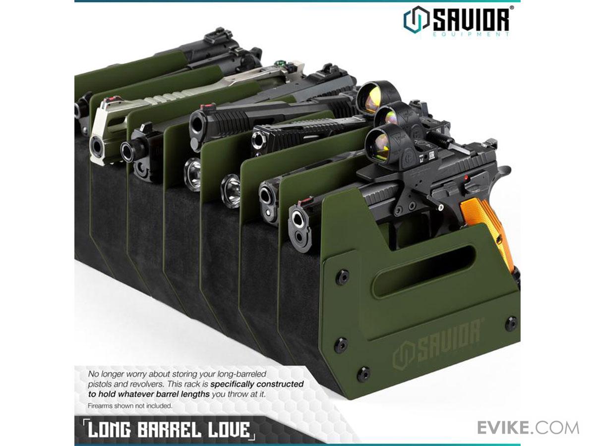 Savior Equipment Pistol Storage Gun Rack (Model: 8 Slot / OD Green ...