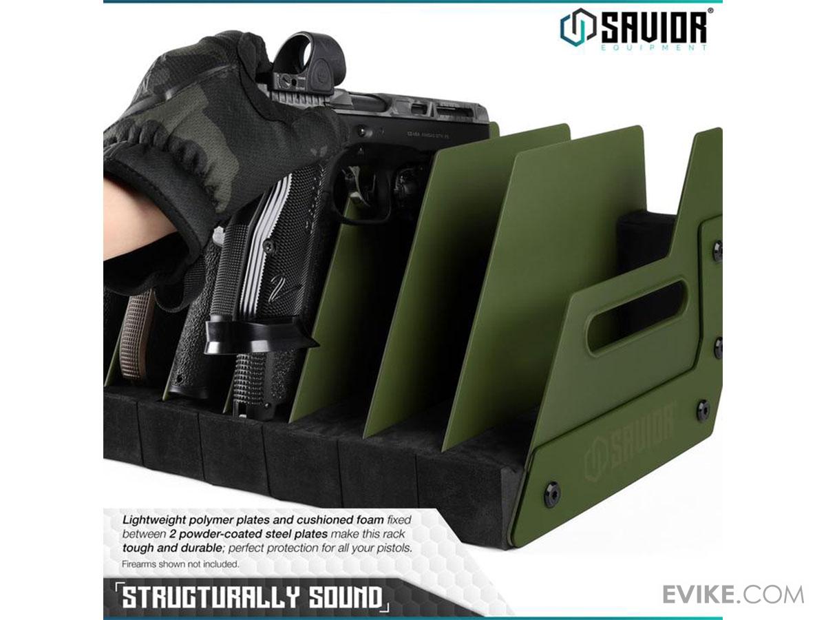 Savior Equipment Pistol Storage Gun Rack (Model: 8 Slot / OD Green ...