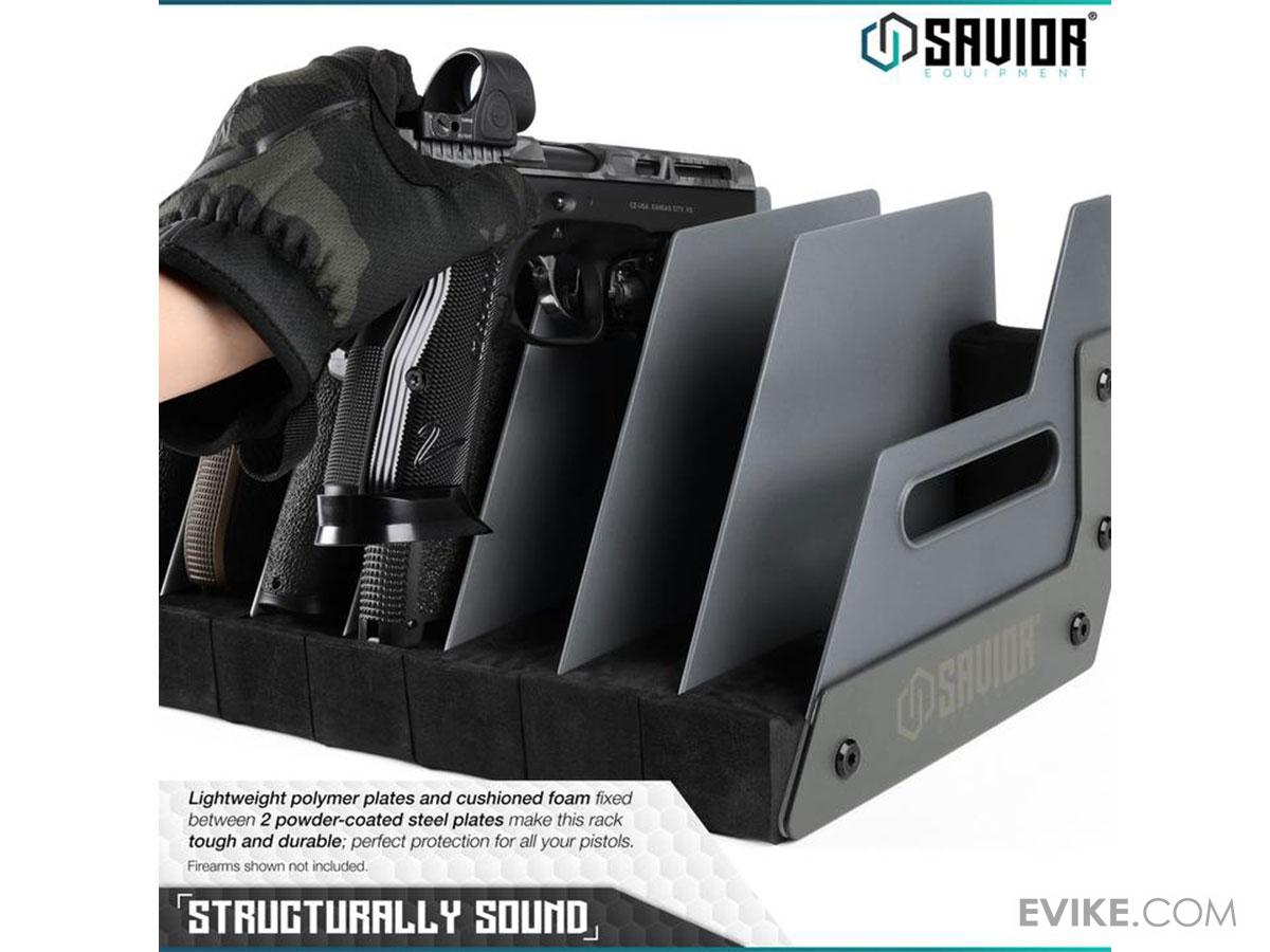 Savior Equipment Pistol Storage Gun Rack (Model: 8 Slot / SW Gray ...