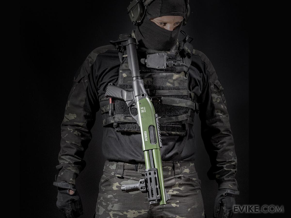 Secutor Arms Velites Ferrum Spring Powered Airsoft Tri-Shot Shotgun ...