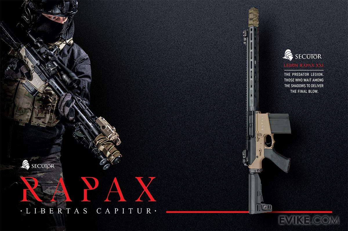 Secutor Arms RAPAX XXI Airsoft AEG DMR (Model: M3 / Black), Airsoft ...