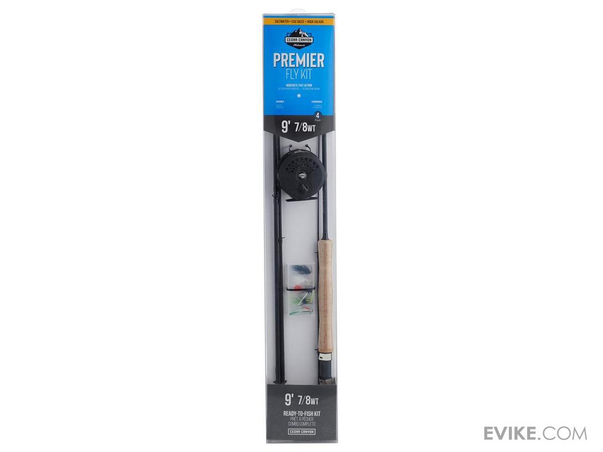 Shakespeare Cedar Canyon Premier Fly Kit Fishing Rod (Model: 7/8 Reel ...
