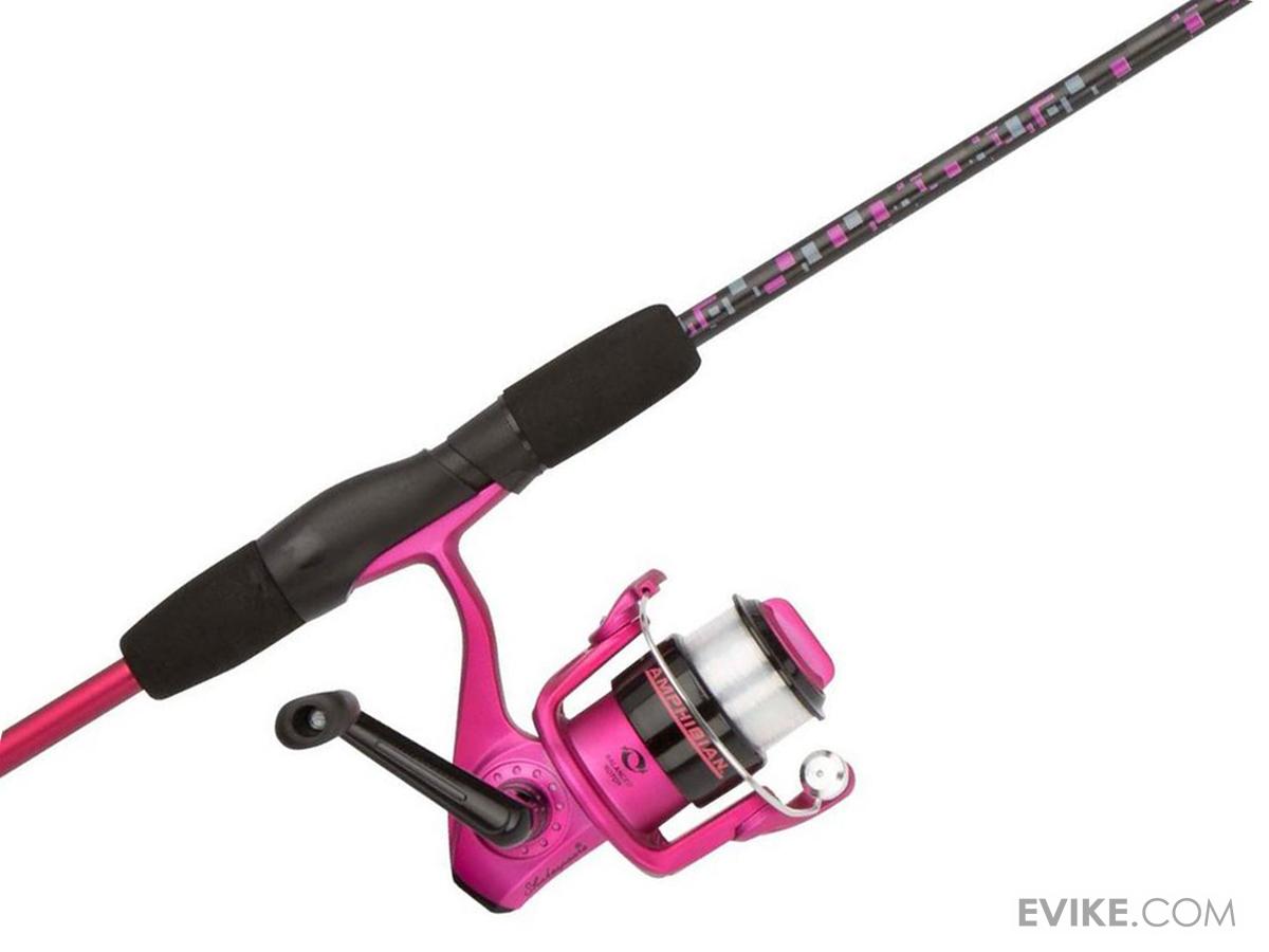 Shakespeare Amphibian® Spinning Combo Fishing Rod & Reel (Color: Pink ...