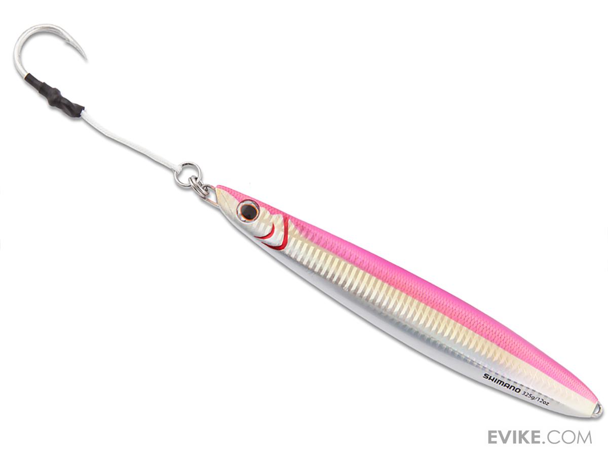 Shimano Butterfly Flat Side Jig (Color: Pink Silver / 280g / #9/0 Hook ...