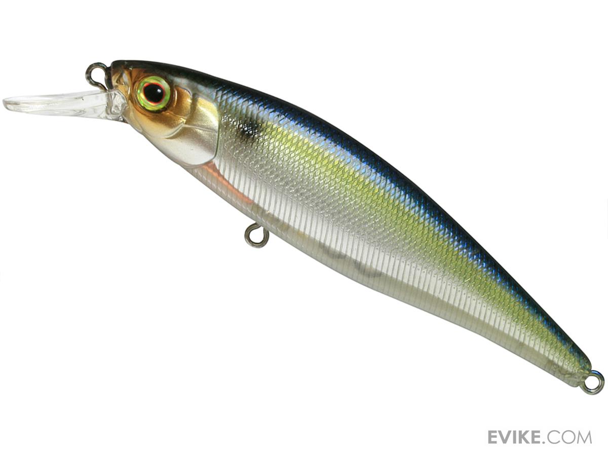 Jackall Squad Minnow Suspend Lure (Model: 115 SP / SG Threadfin Shad ...