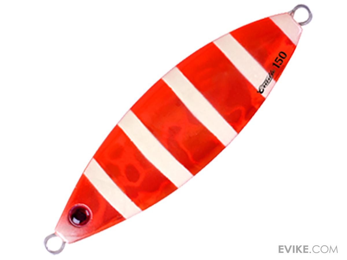 Shout! Fishing Tackle "Cradle" Fishing Jig (Color: Red Zebra Glow ...