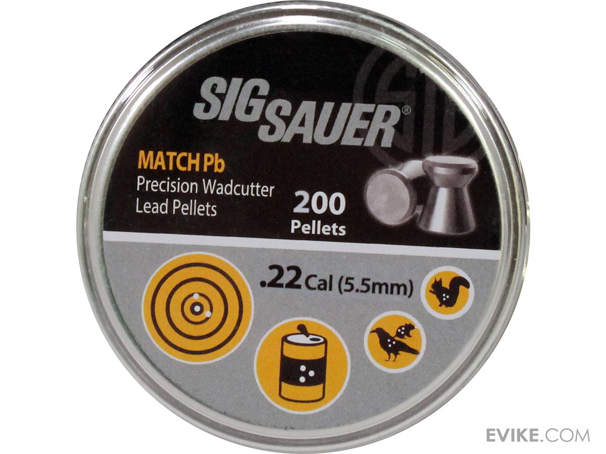 SIG Sauer Match Pb Precision Wadcutter .22 Caliber 13.73gr Lead Pellets ...