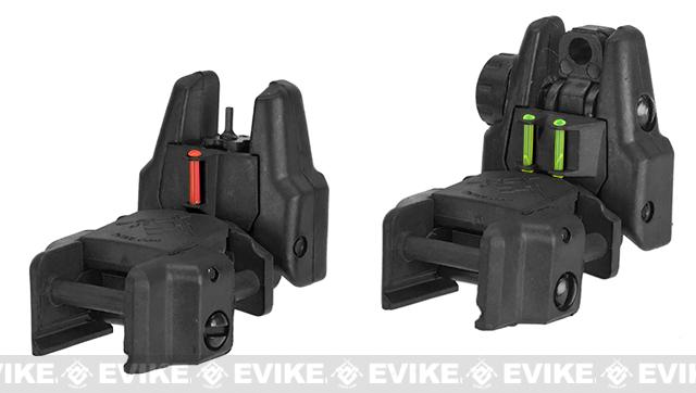 Dual-Profile Rhino Fiber Optic Flip-up Rifle / SMG Sight by Evike ...