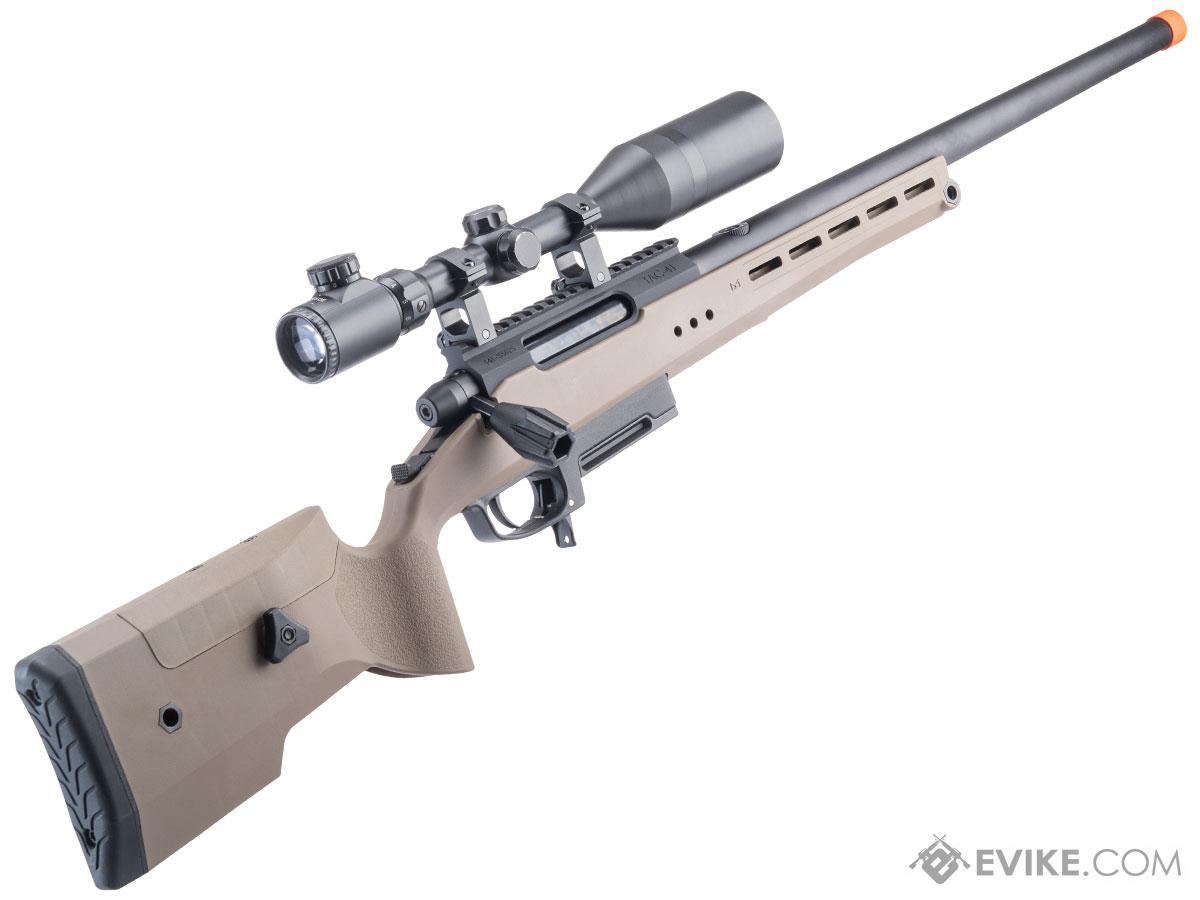 Silverback Airsoft TAC-41 P Bolt Action Sniper Rifle (Color: Flat Dark ...