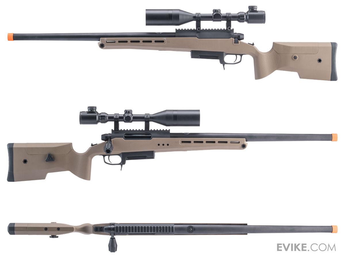 Silverback Airsoft TAC-41 P Bolt Action Sniper Rifle (Color: Flat Dark ...