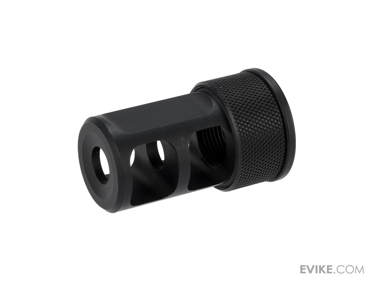 Silverback Airsoft .338 Muzzle Brake for Desert Tech SRS Airsoft Sniper Rifle (14mm Negative ...