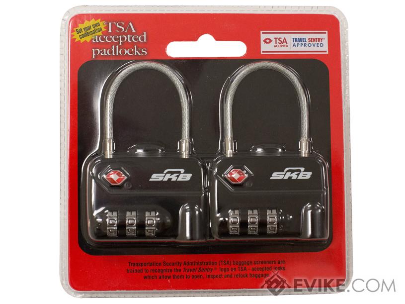 SKB TSA Combination Cable Padlocks (Set of 2), Tactical Gear/Apparel ...