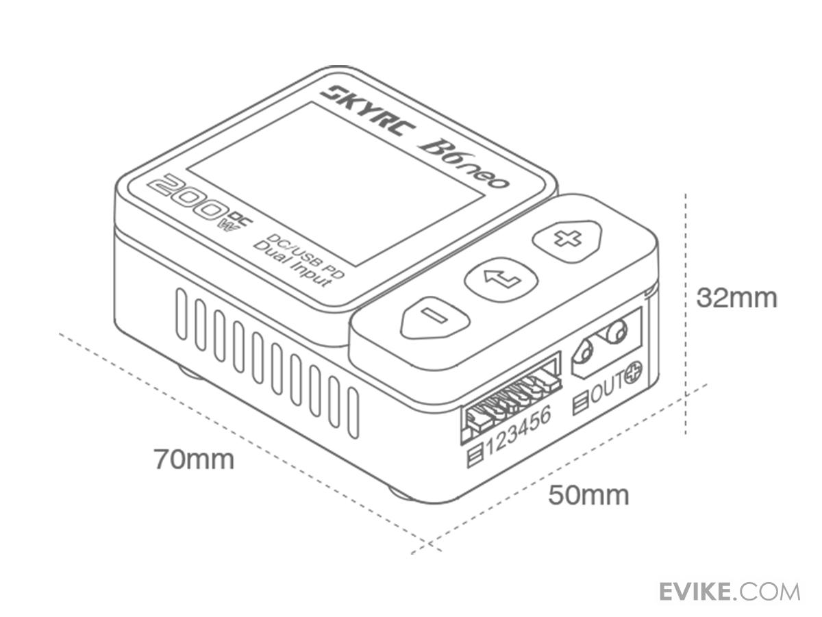 SkyRC B6Neo Smart Balance Charger / Discharger (Color: Red / Blue ...