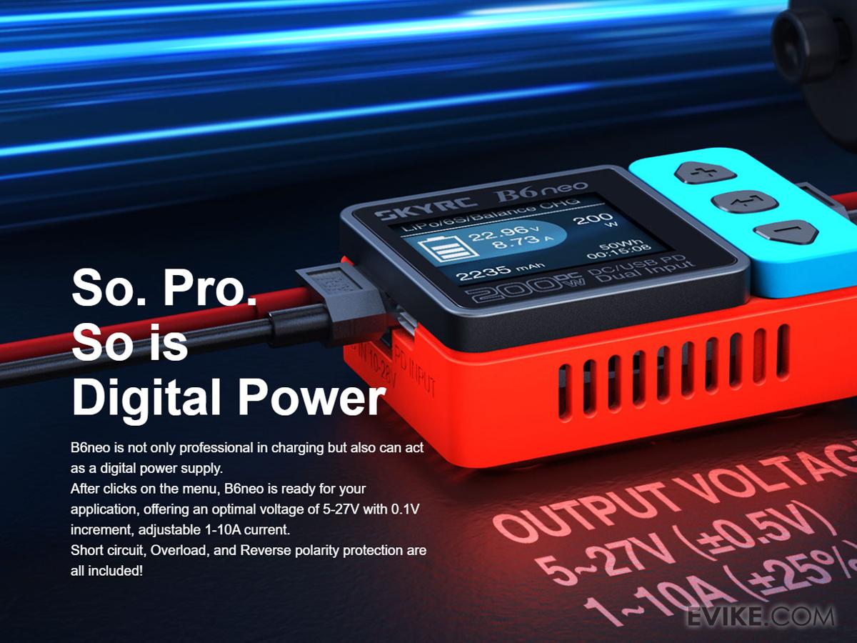 SkyRC B6Neo Smart Balance Charger / Discharger (Color: Red / Blue ...