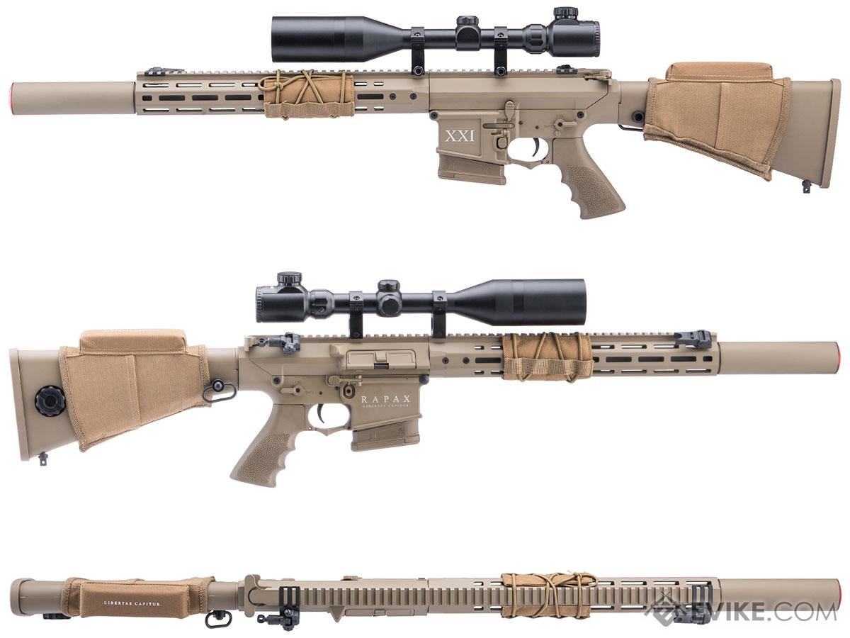 Secutor Arms RAPAX XXI Airsoft AEG DMR (Model: M4 / Tan), Airsoft Guns ...