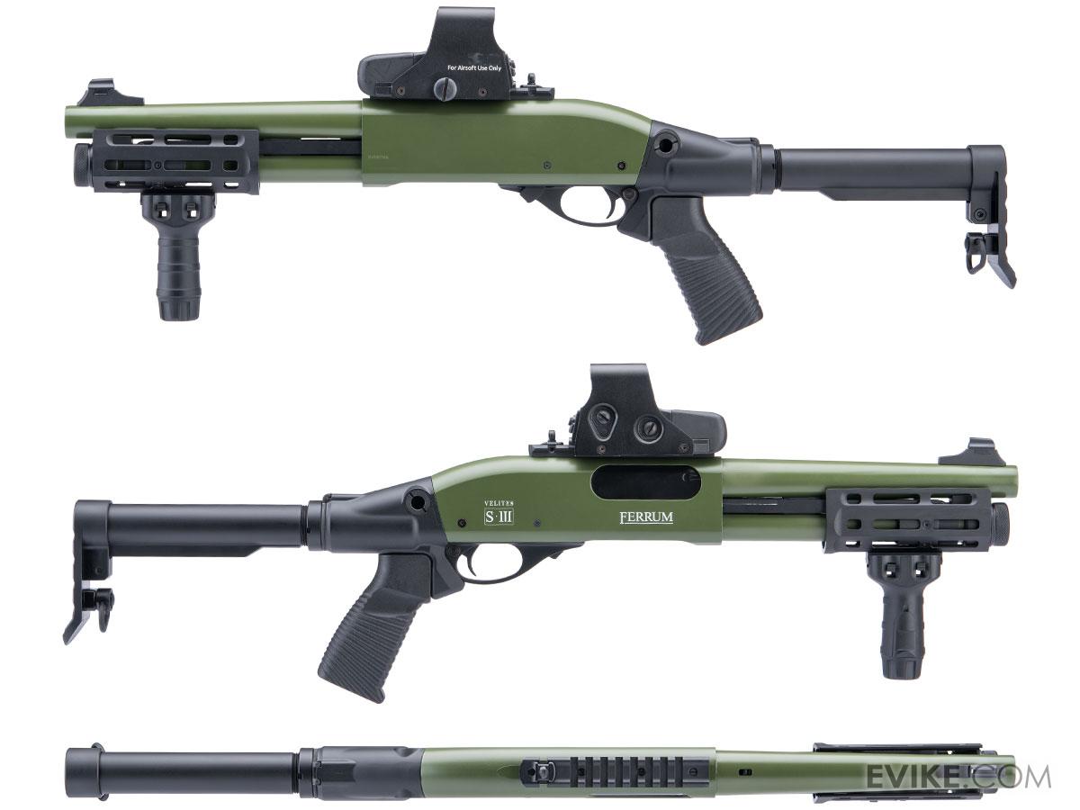 Secutor Arms Velites Ferrum Spring Powered Airsoft Tri-Shot Shotgun ...
