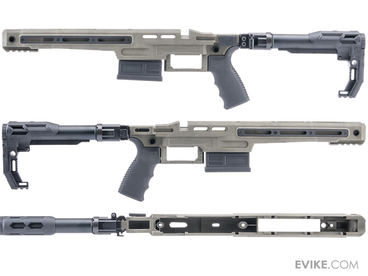 Slong Airsoft CSR-10 Tactical Stock w/ M-LOK Mounting Slots for VSR-10 ...