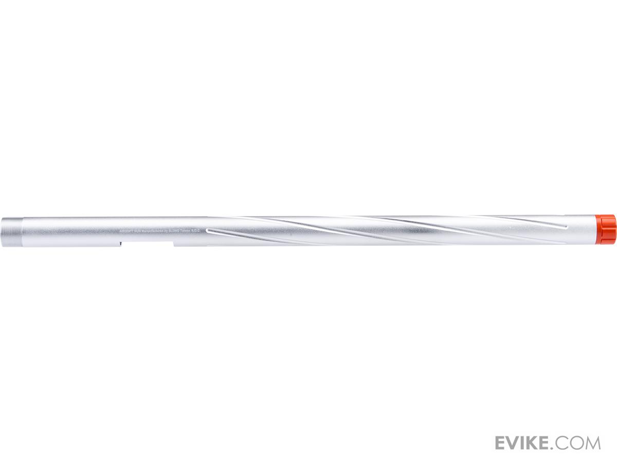 Slong Airsoft Aluminum Spiral Fluted Outer Barrel for TM Spec VSR-10 ...