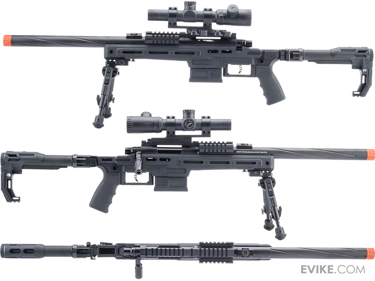 Slong Airsoft CSR-10 Airsoft Sniper Rifle (Model: CQB / Black), Airsoft ...