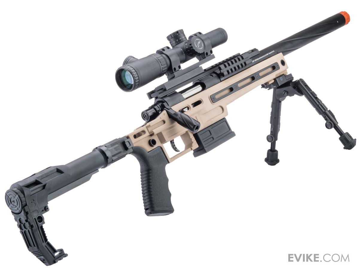 Slong Airsoft CSR-10 Airsoft Sniper Rifle (Model: CQB / Tan), Airsoft ...