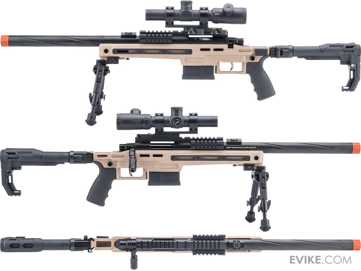 Slong Airsoft CSR-10 Airsoft Sniper Rifle (Model: CQB / Tan), Airsoft ...