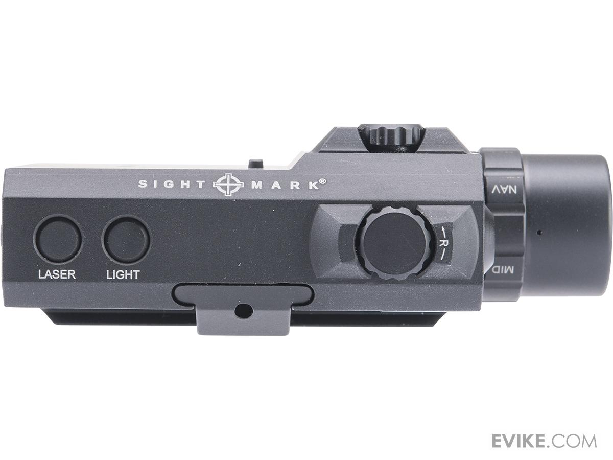 Sightmark LoPro Combo Flashlight w/ Green Laser & IR (Color: Black ...