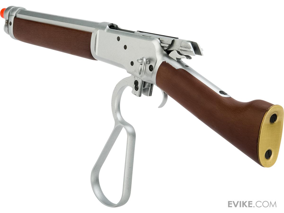 A&K M1873 "Mares Leg" Lever Action Airsoft Gas Rifle (Color: Silver ...