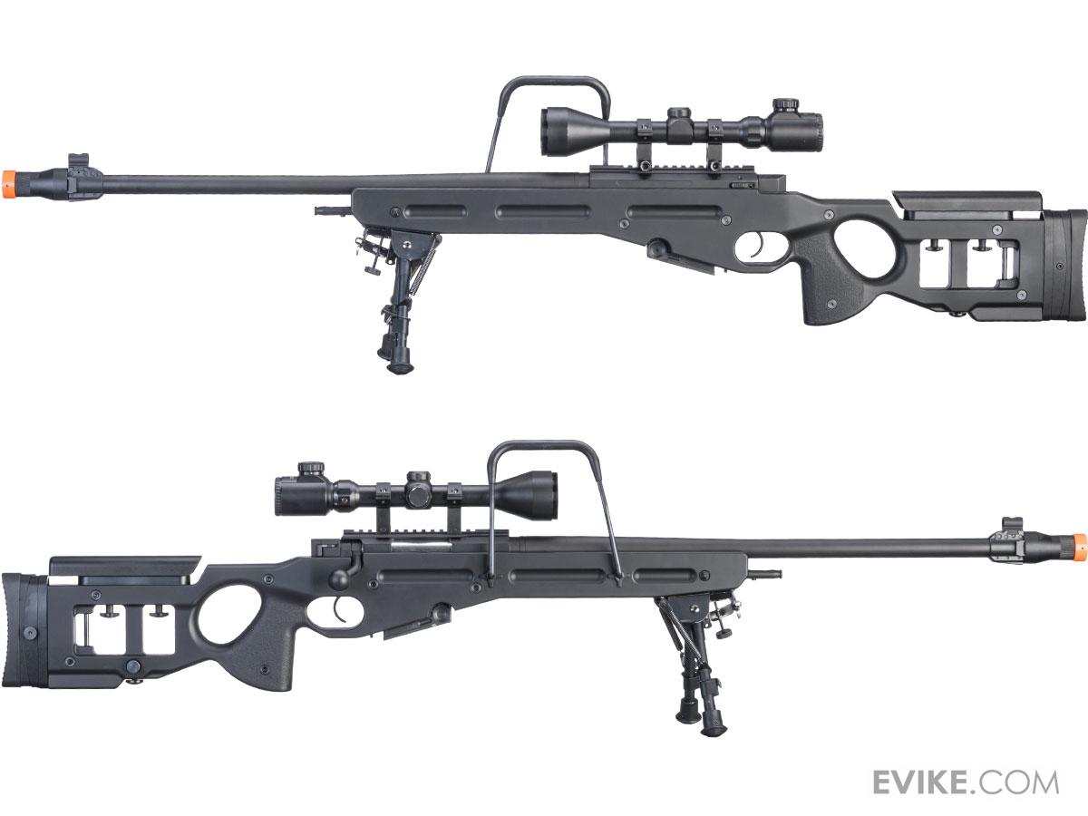 Snow Wolf SV-98 Bolt Action Airsoft Sniper Rifle (Color: Black ...