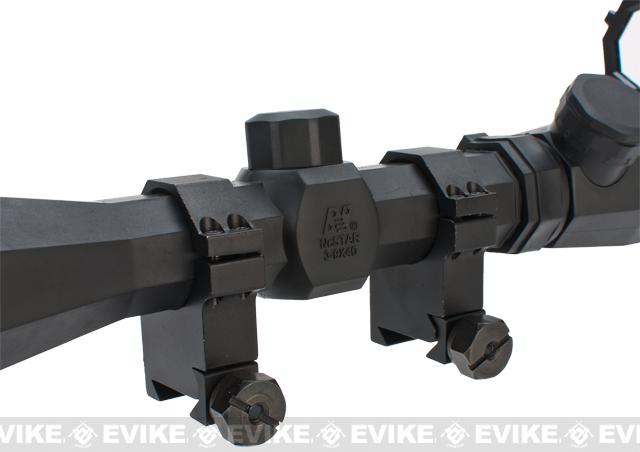 NcSTAR 3-9X40 Rubber Armored Blue & Red Illuminated Rifle Scope (Mil ...