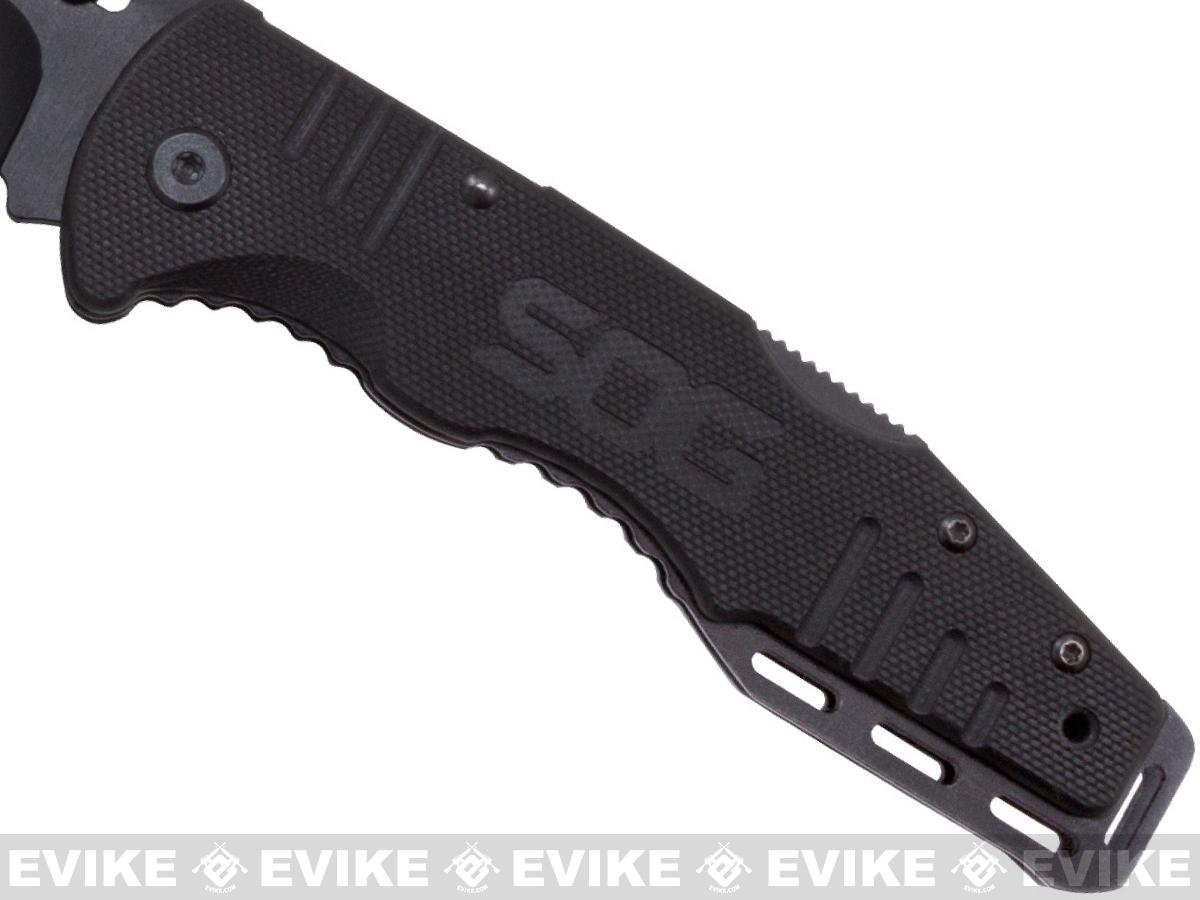 SOG Knives "Salute" Folding Knife - Hardcased Black, Tactical Gear ...