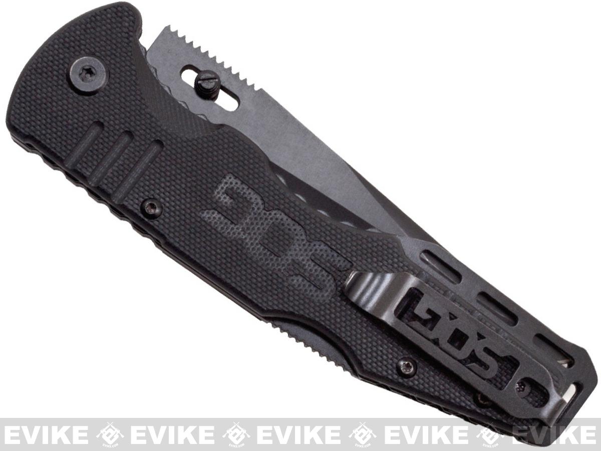 SOG Knives "Salute" Folding Knife - Hardcased Black, Tactical Gear ...