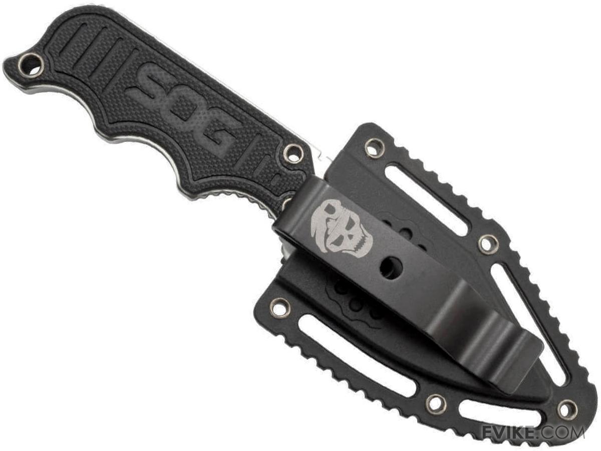 SOG Knives Instinct Mini Fixed Blade Knife with G10 Handle, Tactical ...