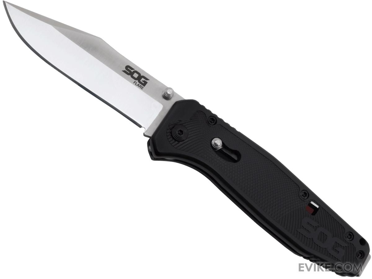 SOG Knives "Flare" Folding Knife - Satin, Tactical Gear/Apparel, Knives ...