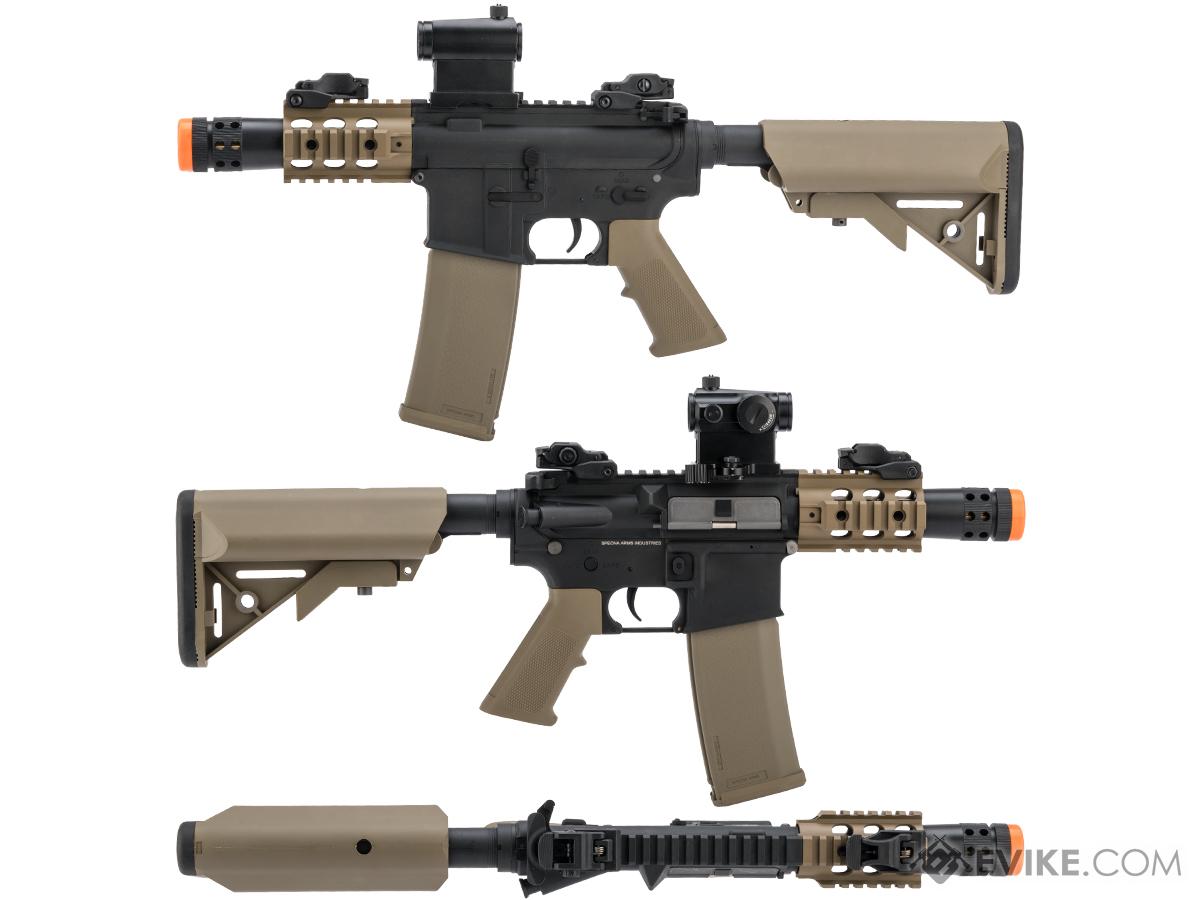 Specna Arms CORE Series M4 AEG (Model: M4 PDW / 2-Tone Black & Tan ...