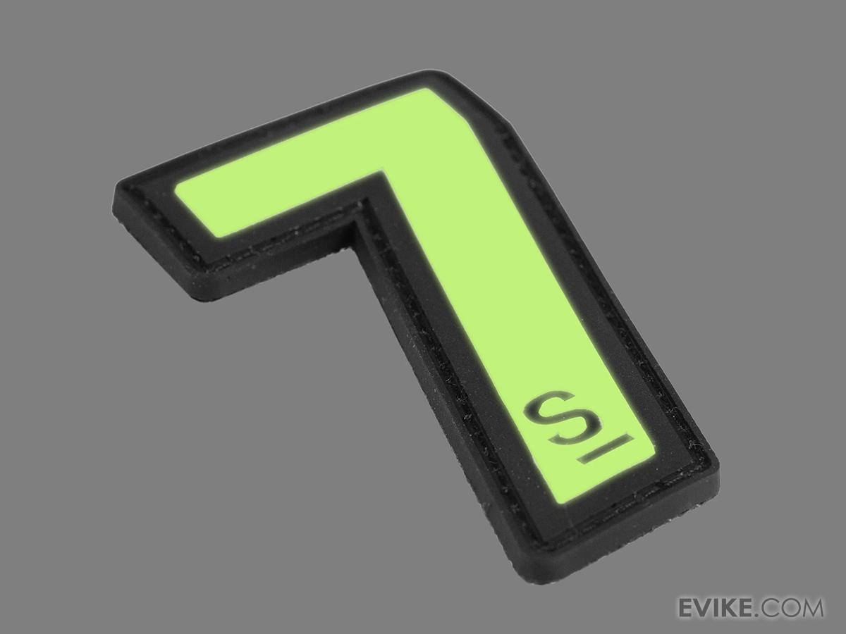 SpeedQB PVC Hook & Loop Numbers Series Glow In The Dark Patch (Number ...