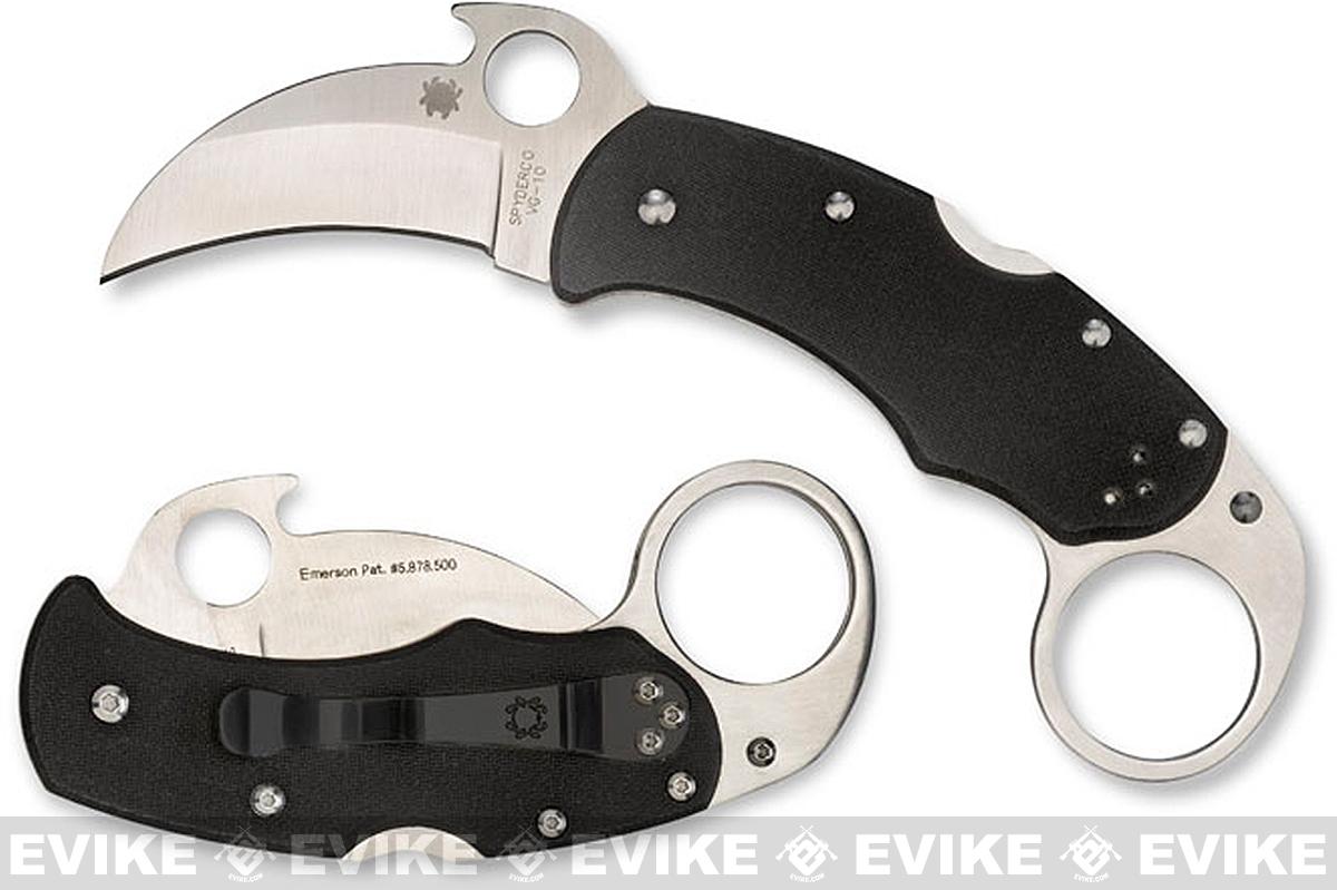Spyderco Karahawk Folding Knife with Wave Opener - Plain Edge, Tactical ...