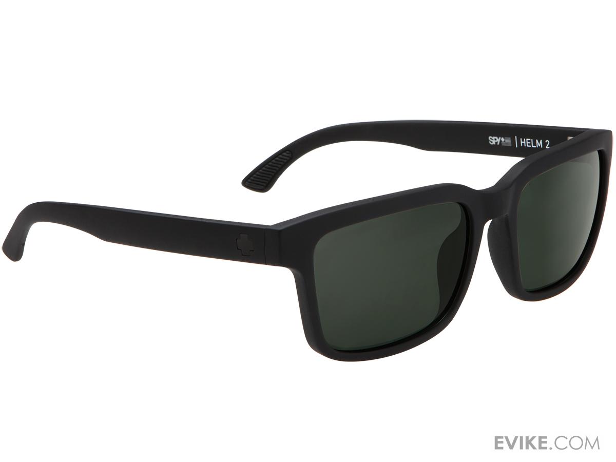 Spy Optic Helm 2 Sunglasses (Color: Matte Black Frame / HD Plus Gray ...