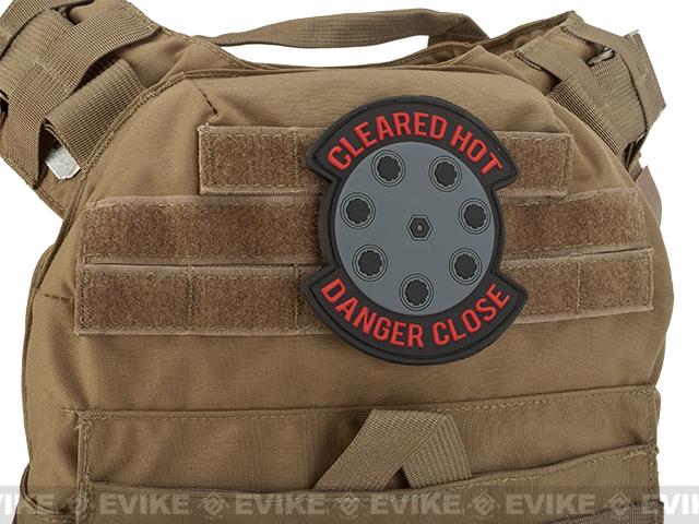 MoeGuns "Danger Close" 3D PVC Morale Patch, Tactical Gear/Apparel, Patches - Evike.com Airsoft ...
