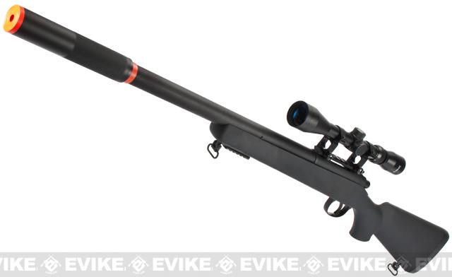 CSI VSR-10 G-SPEC Bolt Action Airsoft Sniper Rifle with Mock Silencer ...