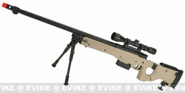 WELL G96 Gas Powered Full Size Airsoft Sniper Rifle with Scope (Color ...