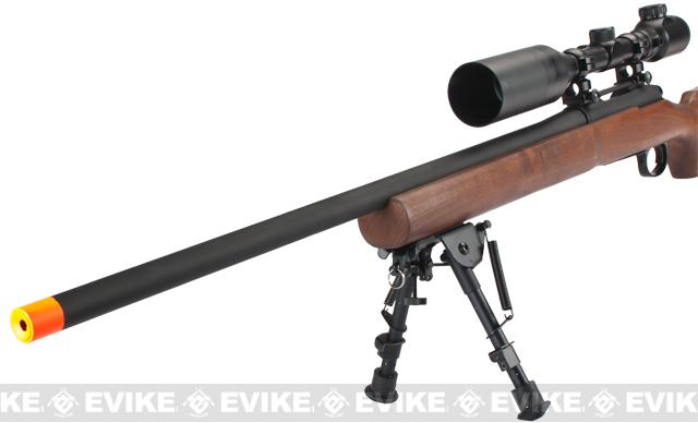 Apple Airsoft M700 Airsoft Bolt Action Gas Sniper Rifle - Real Wood ...