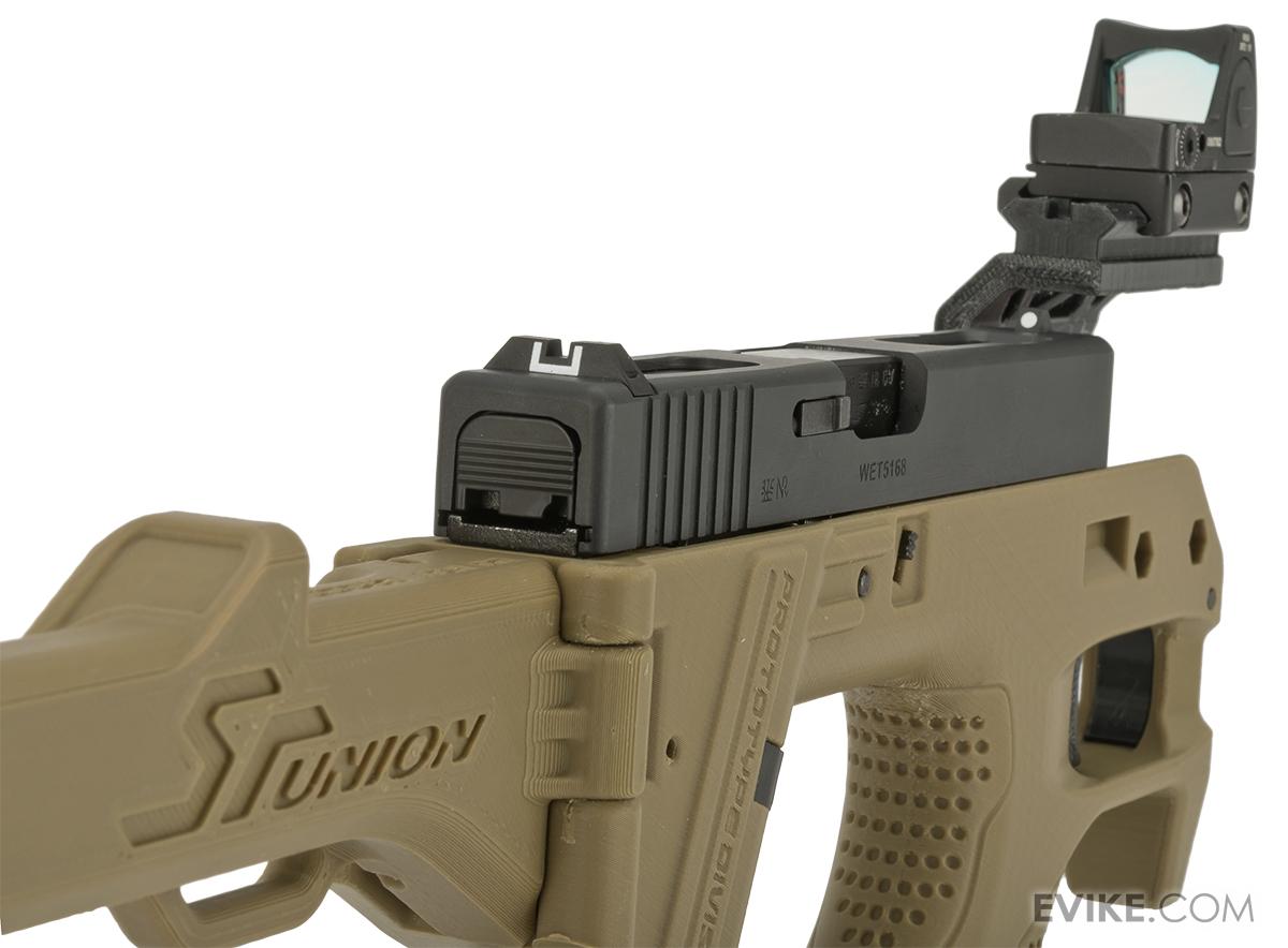 SRU 3D Printed PDW Gas Blowback Pistol Carbine (Color: Tan), Airsoft ...