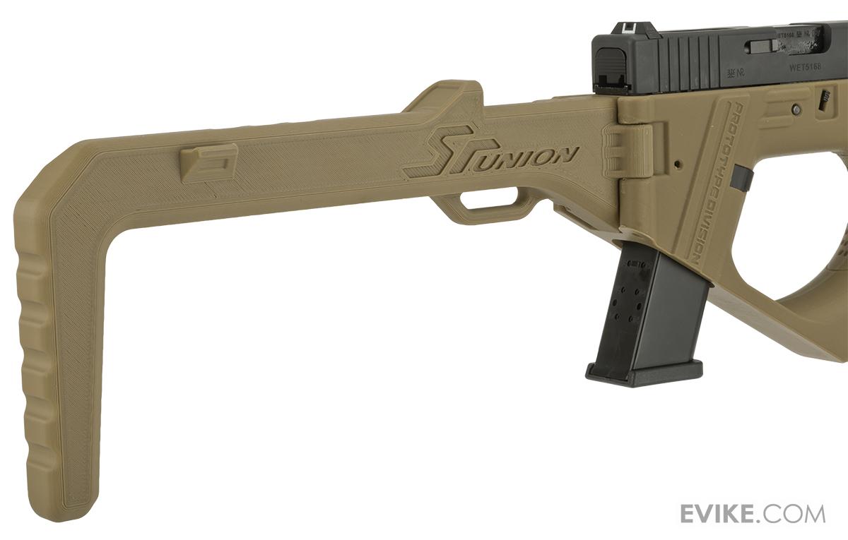 SRU 3D Printed PDW Gas Blowback Pistol Carbine (Color: Tan), Airsoft ...